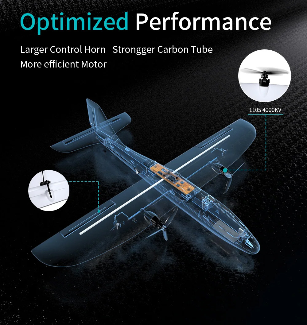 Atomrc Flying Fish 650mm Fixed Wing FPV Aircraft PNP for Beginner ...