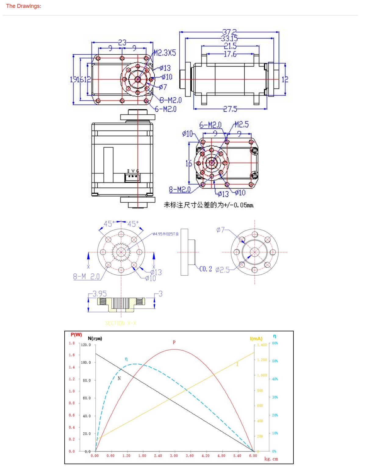 Feetech HLS3606M 6V 6kg Coreless Motor Constant Force Double Shaft TTL ...