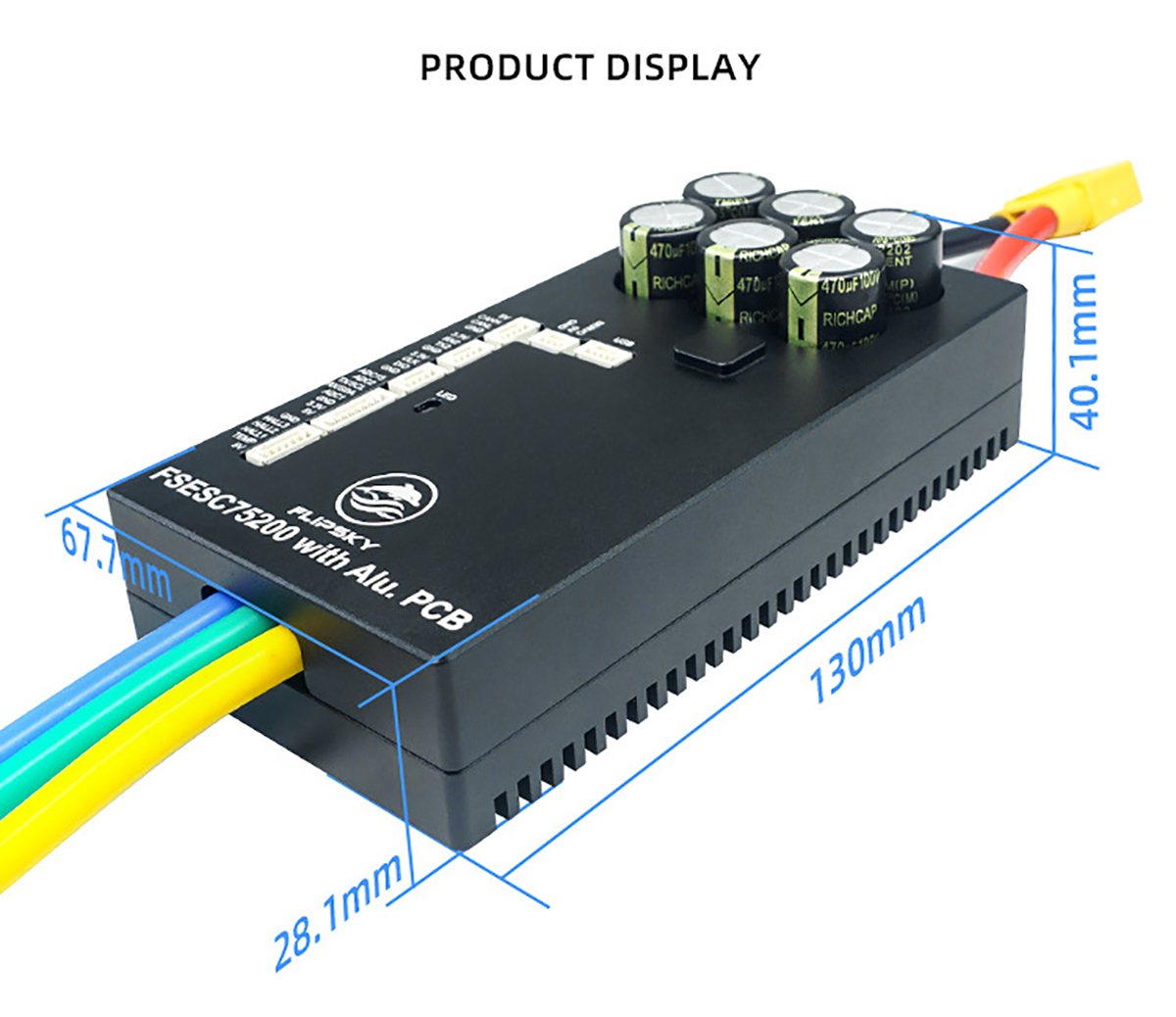 Flipsky FSESC 75200 with Aluminum PCB 84V 200A ESC FOC Controller Based ...