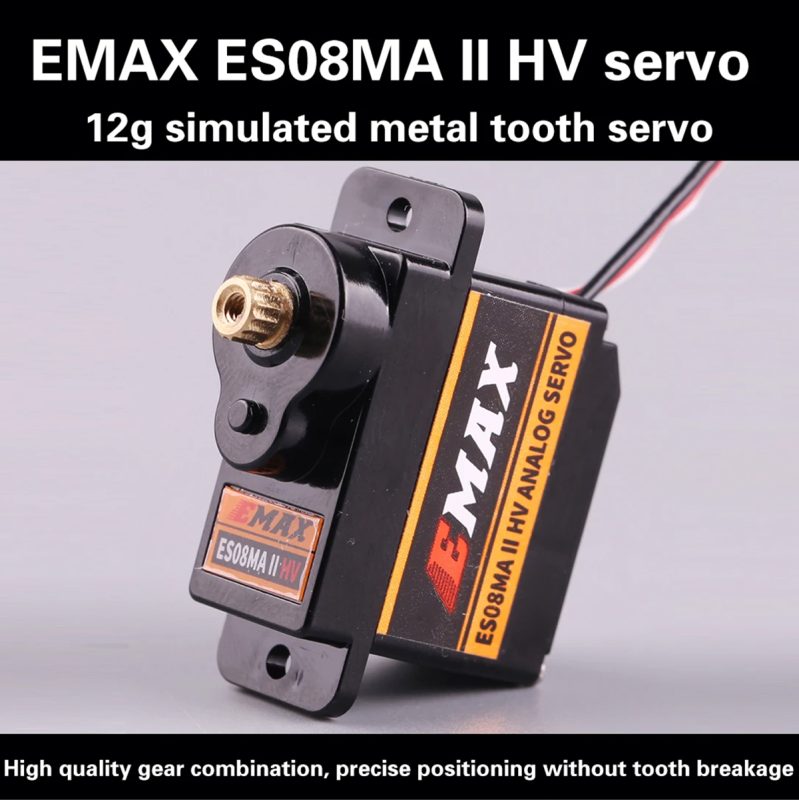 EMAX ES08MA II HV 8.4V 12g Lightweight Metal Gear Analog Servo for RC ...