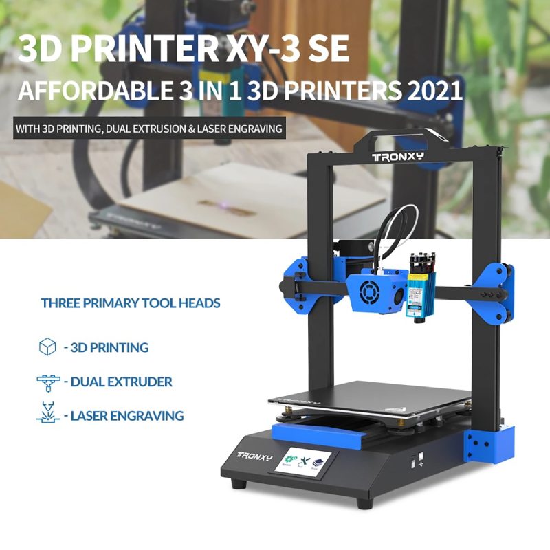 Tronxy XY-3 SE 3D Printer High Precision Desktop Large Size Double ...