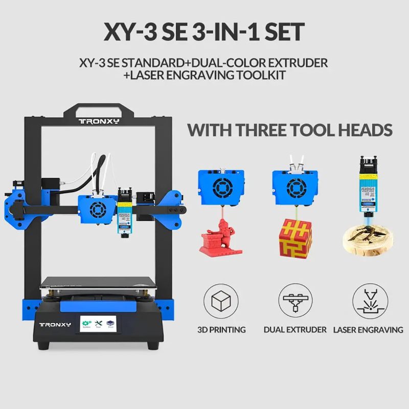 Tronxy XY-3 SE 3D Printer High Precision Desktop Large Size Double ...