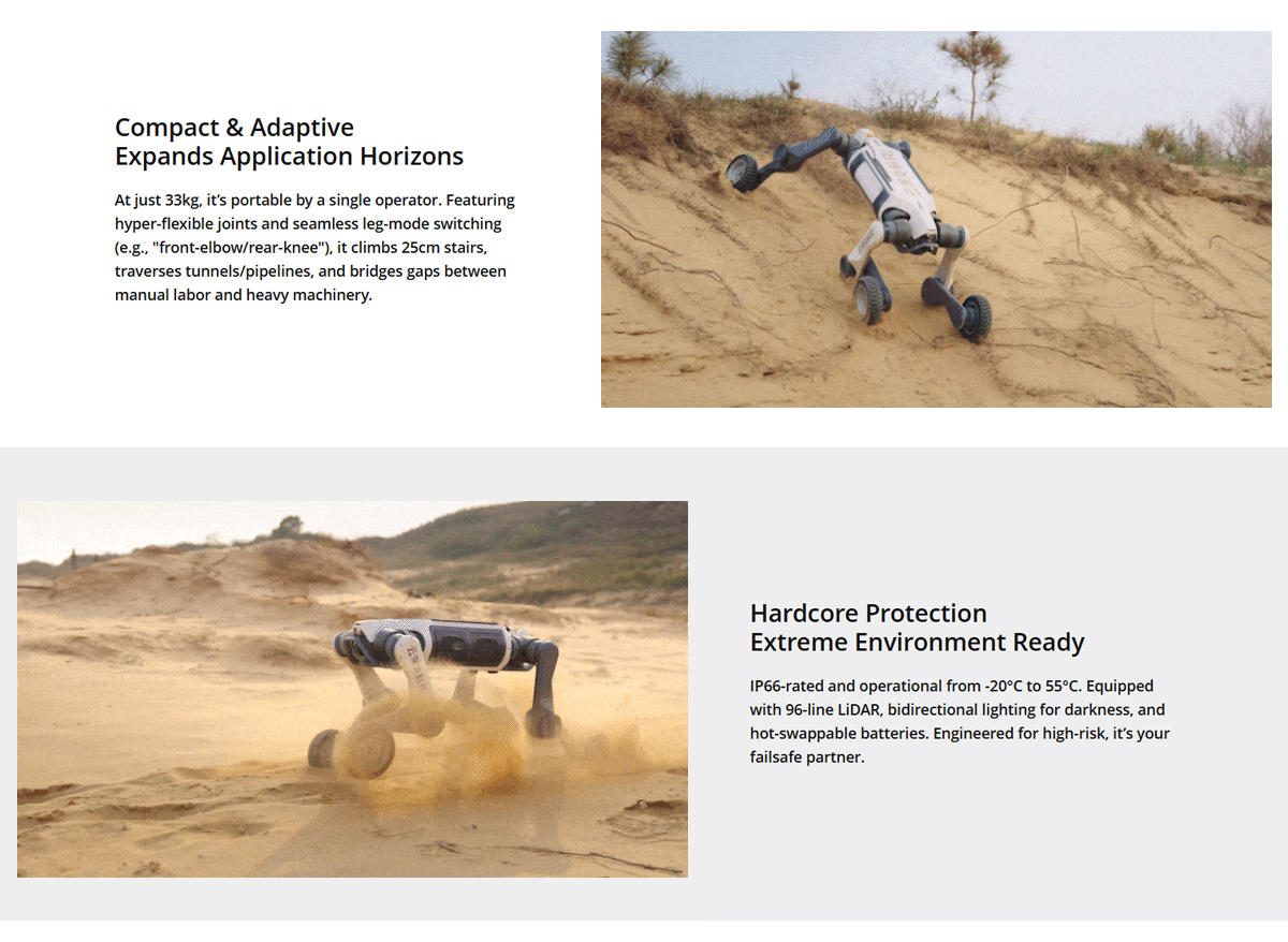 DEEP Robotics LYNX M20 Pro Wheel-Legged Robot High-Performance ...