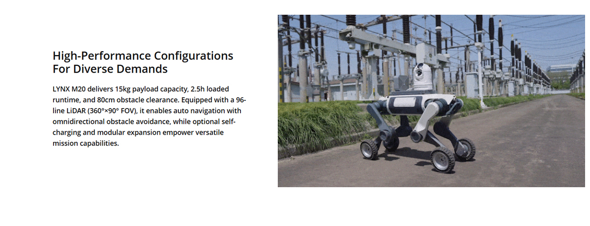 DEEP Robotics LYNX M20 Pro Wheel-Legged Robot High-Performance ...